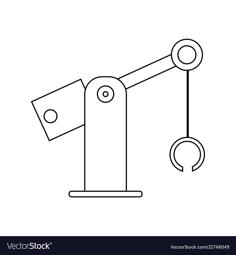 Abstract robot hand Royalty Free Vector Image - VectorStock