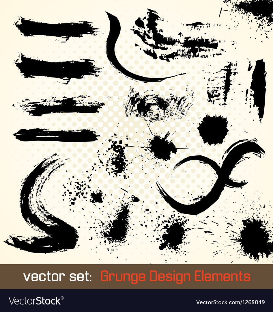 Grunge design elements Royalty Free Vector Image
