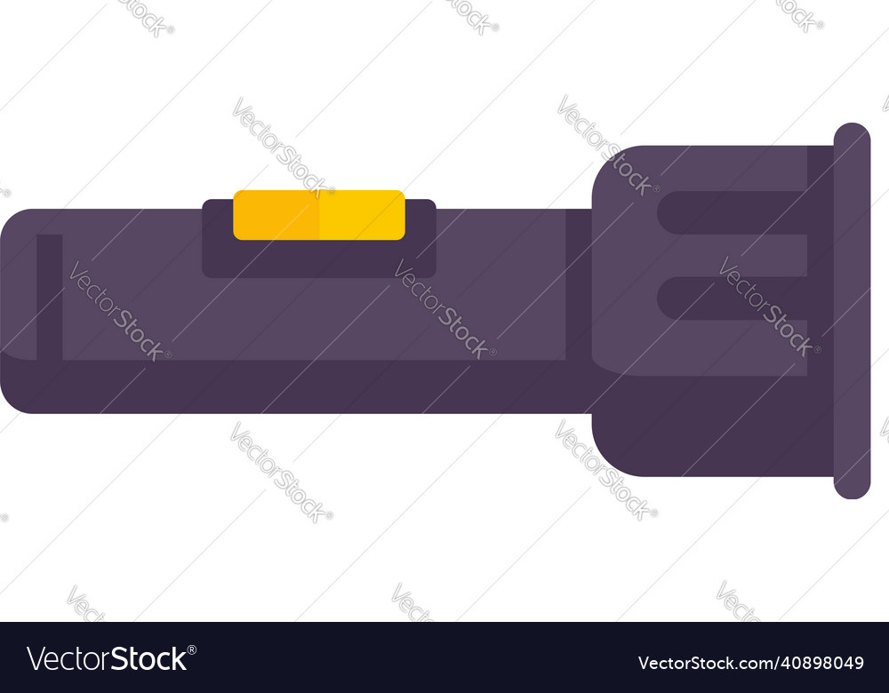 Investigator flashlight icon flat isolated Vector Image Investigator flashlight icon flat isolated Vector Image