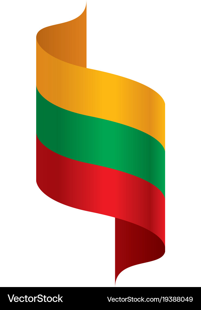 Lithuania flag Royalty Free Vector Image - VectorStock