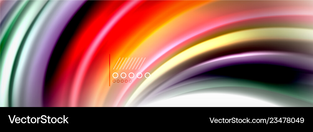 Smooth liquid blur wave background color flow Vector Image