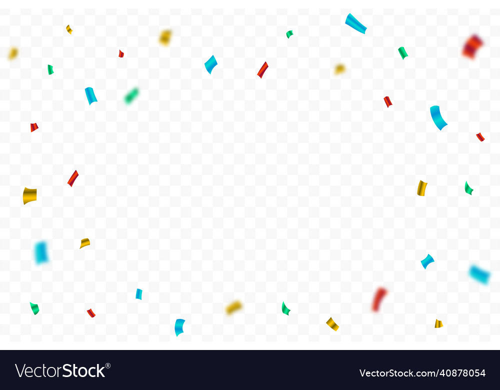 Colorful shiny confetti explosion isolated Vector Image Colorful shiny confetti explosion isolated Vector Image