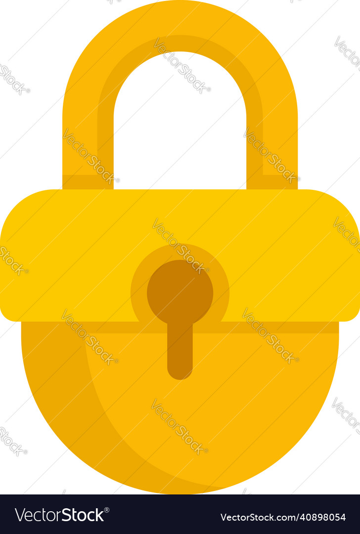 Investigator padlock icon flat isolated Royalty Free Vector Investigator padlock icon flat isolated Royalty Free Vector