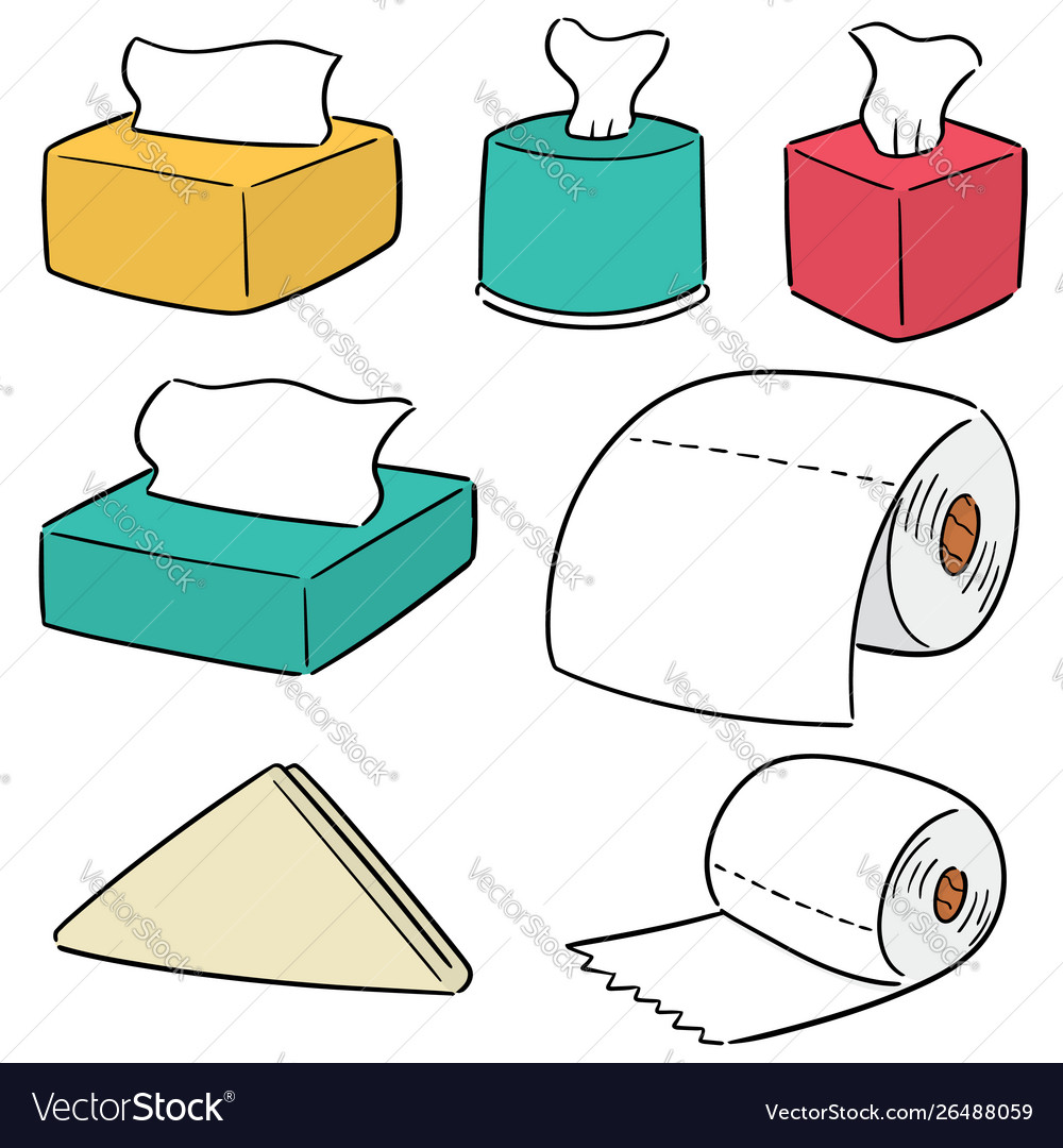 Set tissue papers Royalty Free Vector Image - VectorStock Set tissue papers Royalty Free Vector Image - VectorStock