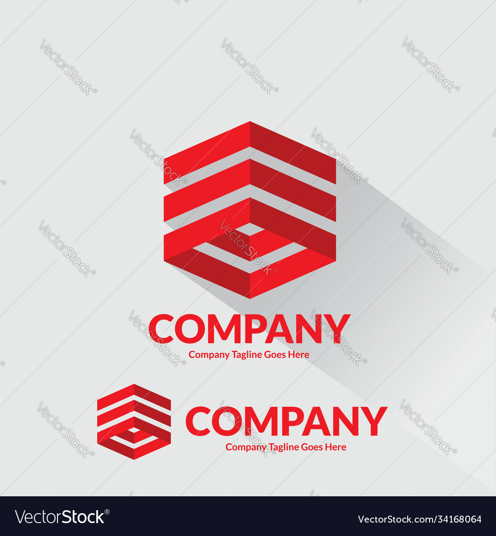 Creative modern geometric business logo Royalty Free Vector Creative modern geometric business logo Royalty Free Vector