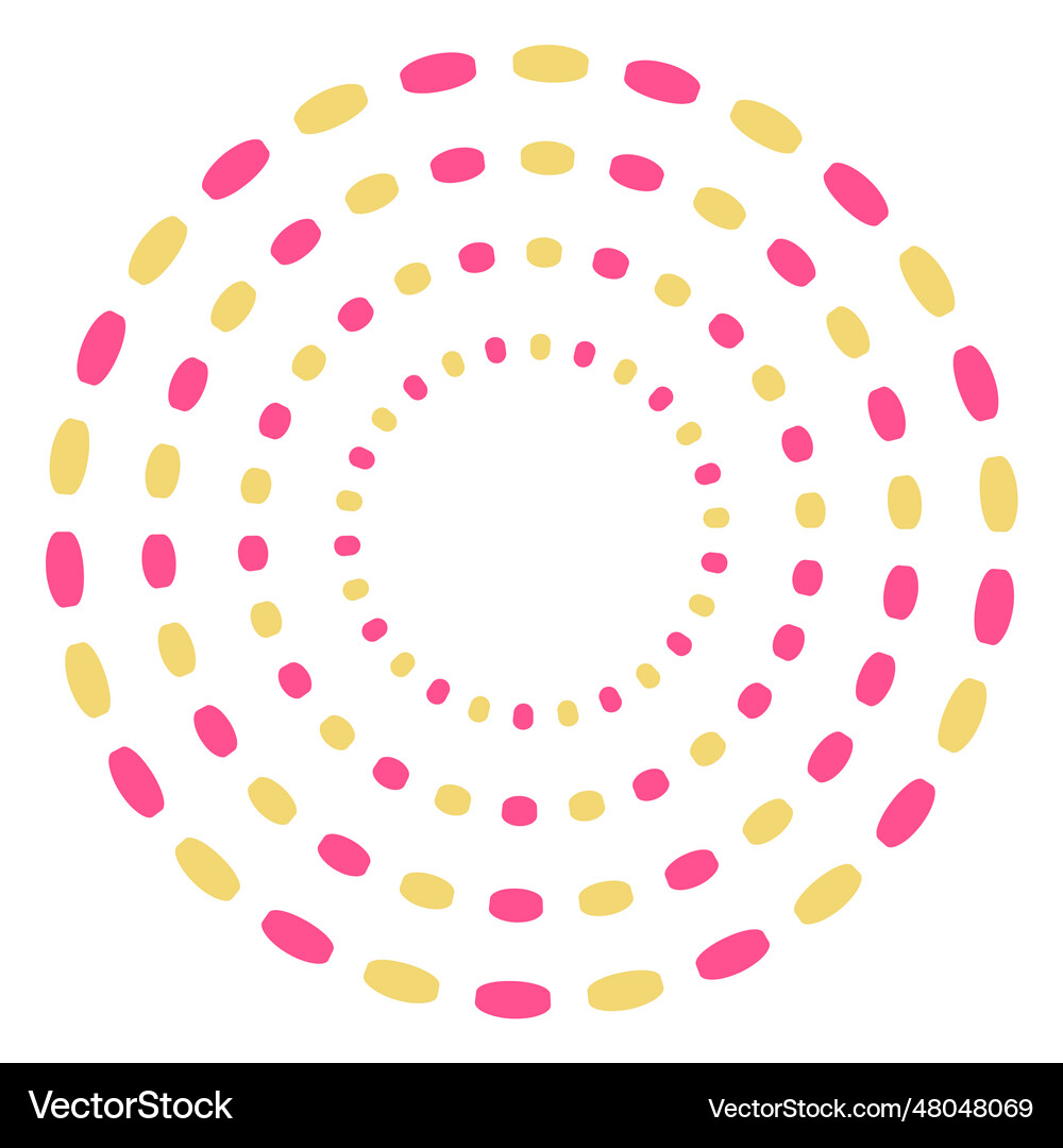 Colorful peony firework stroke Royalty Free Vector Image