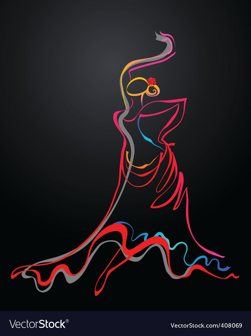 Salsa lines Royalty Free Vector Image - VectorStock