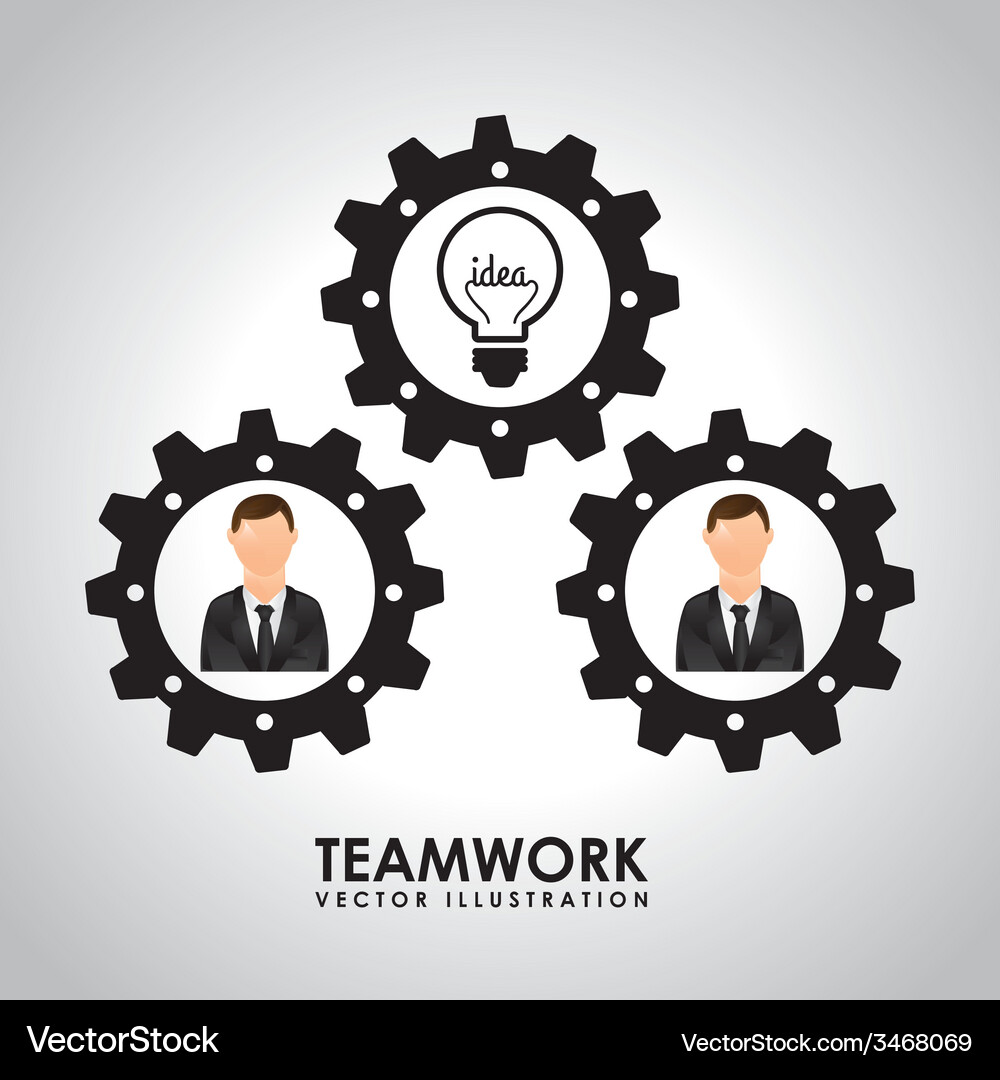 Teamwork design Royalty Free Vector Image - VectorStock