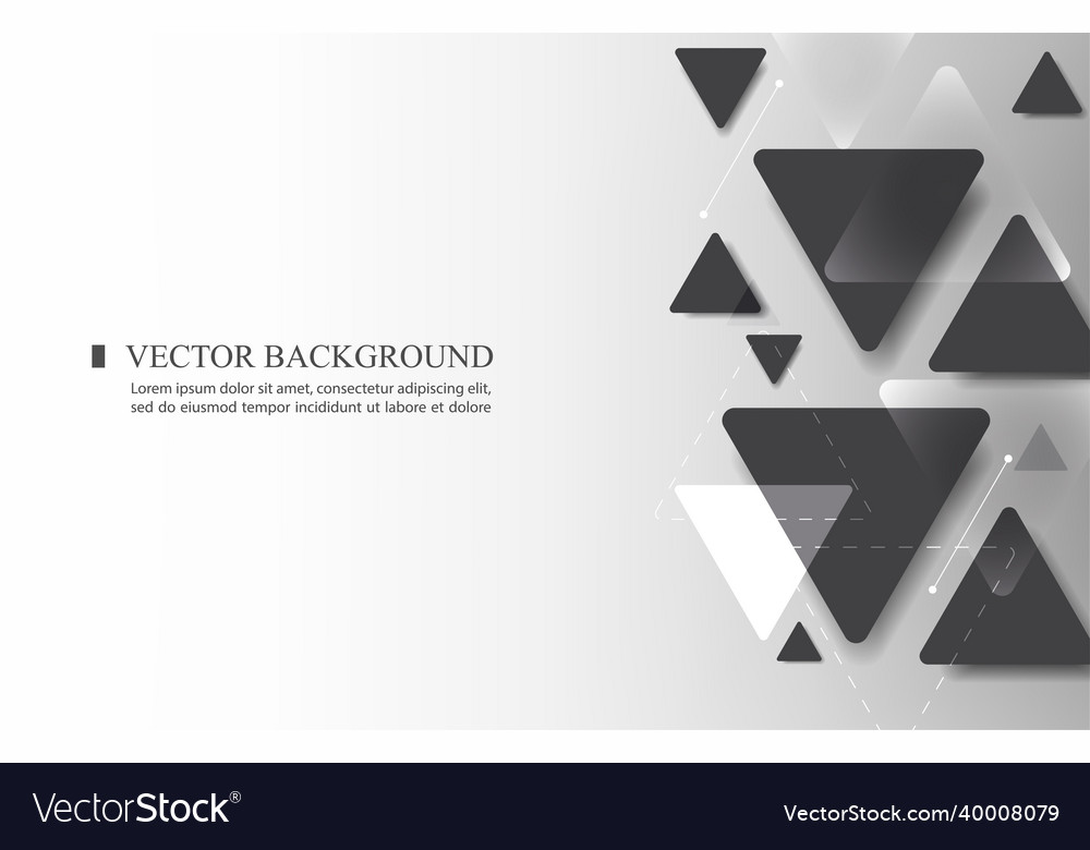 Geometric triangles shape Royalty Free Vector Image