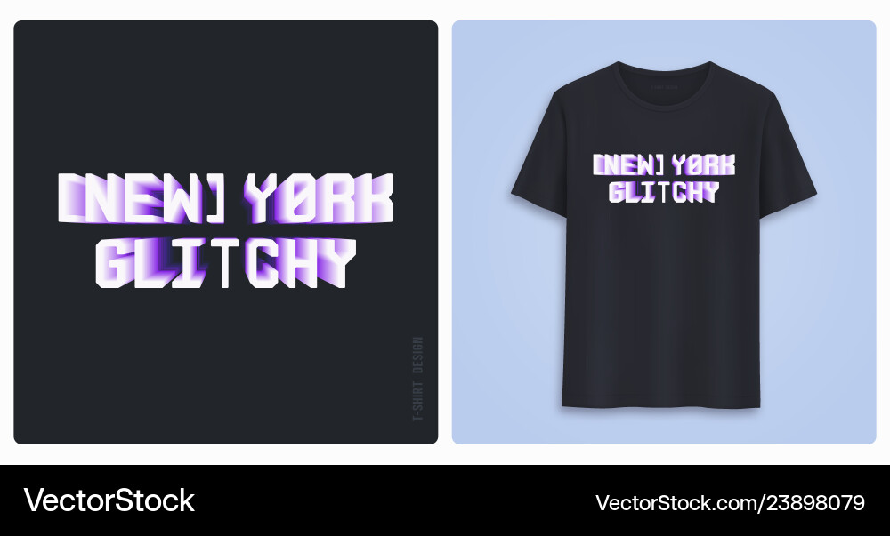 Graphic tee shirt design print with styled text Vector Image
