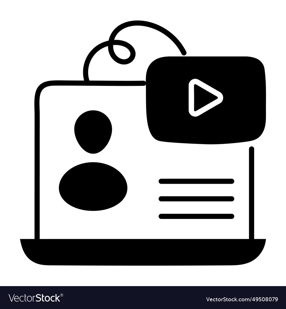 Video tutorial Royalty Free Vector Image - VectorStock