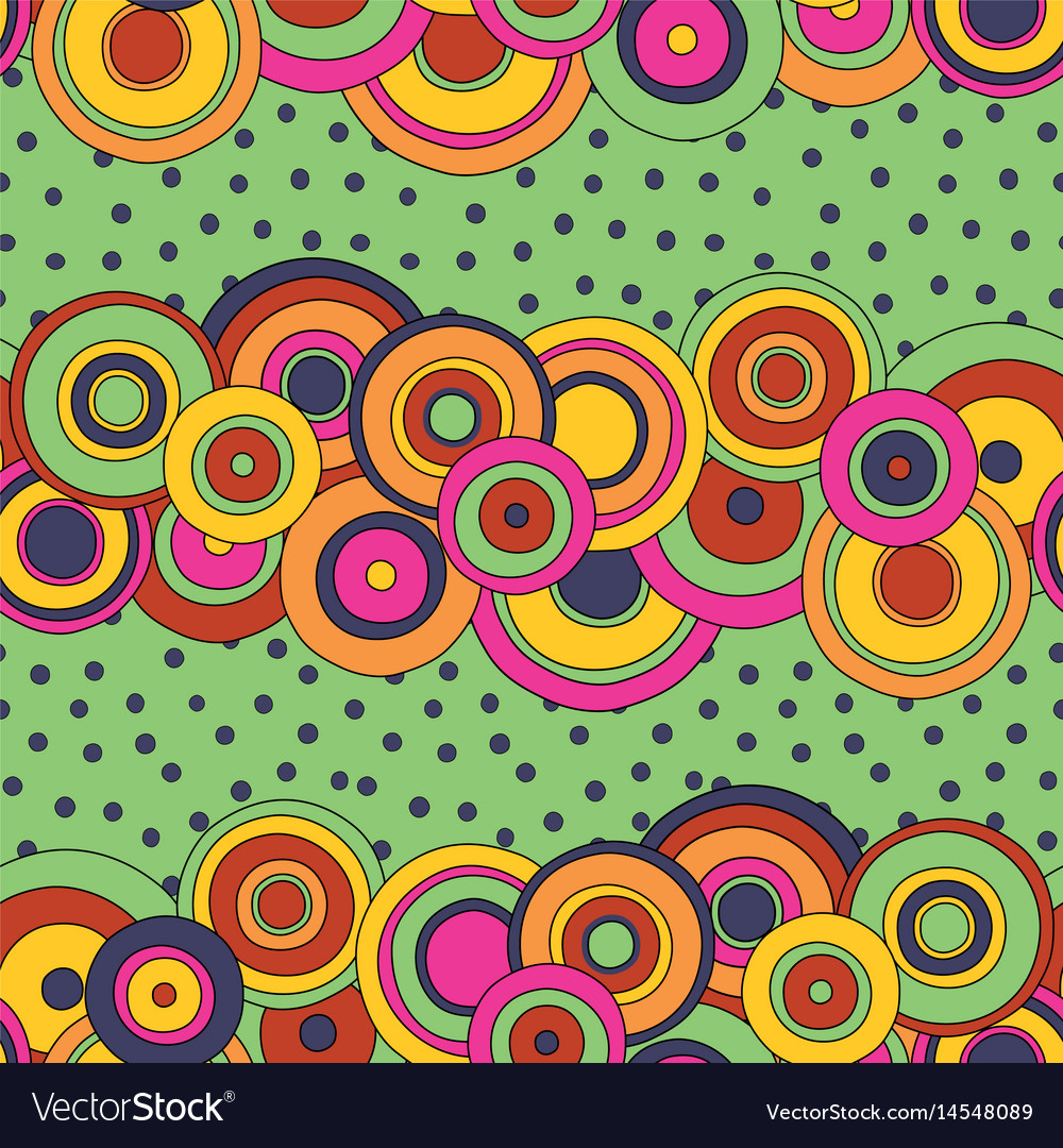 Psychedelic circles seamless pattern Royalty Free Vector Psychedelic circles seamless pattern Royalty Free Vector