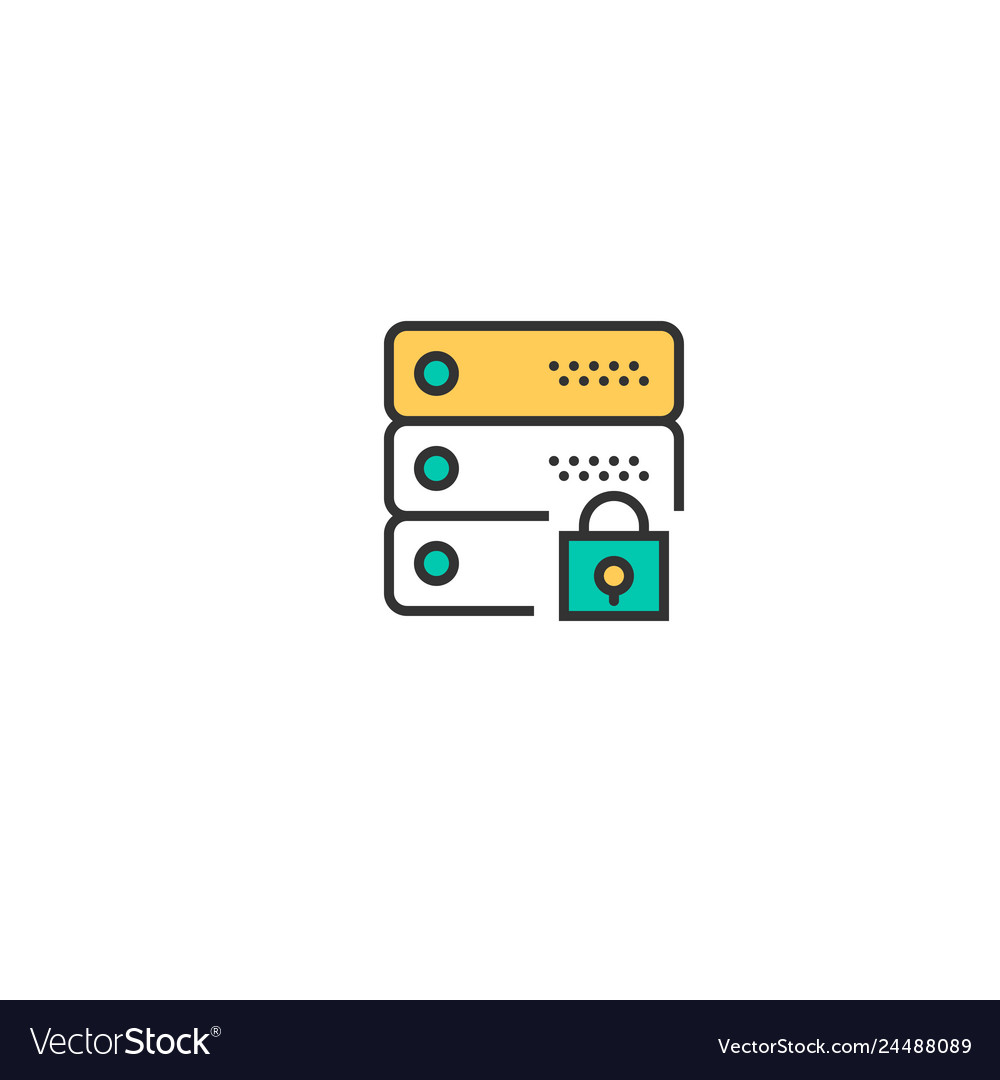 Server icon design interaction icon design Vector Image Server icon design interaction icon design Vector Image