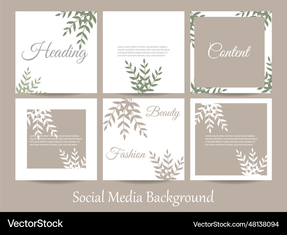 Abstract story post feed background web banner Vector Image