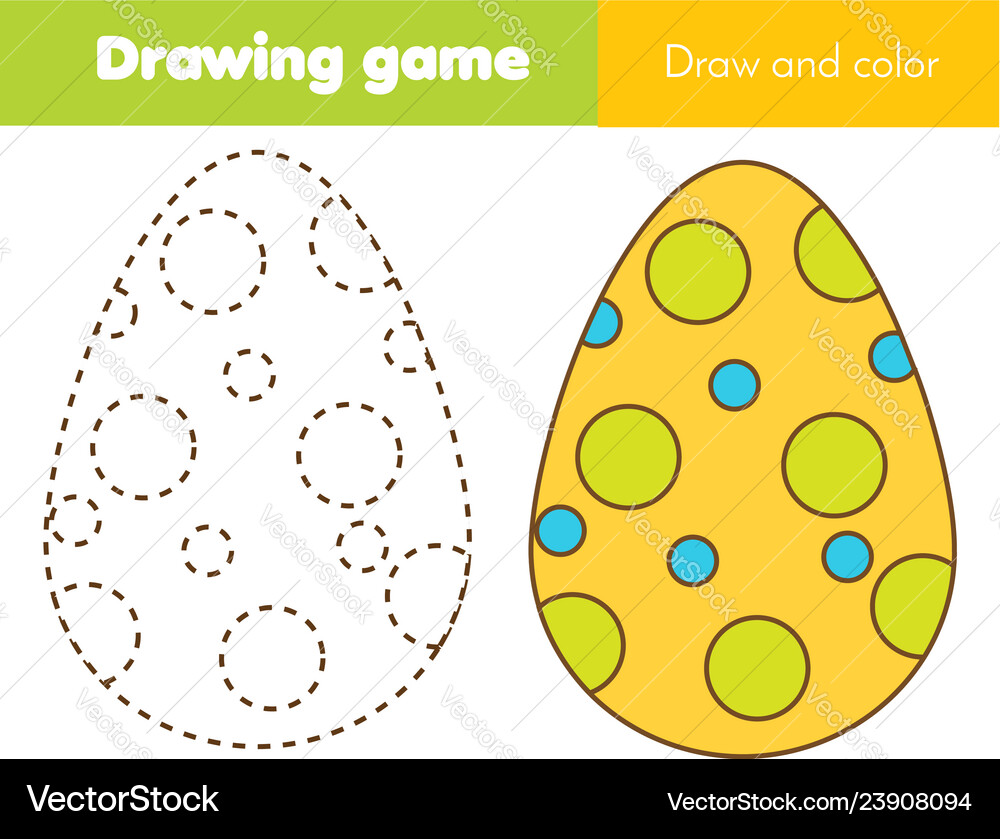 Complete the picture children educational game Vector Image