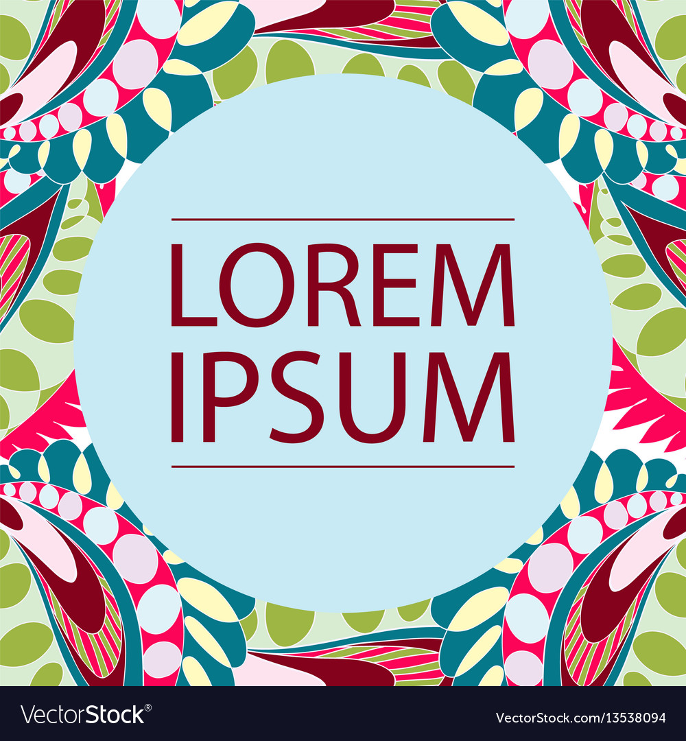 Decorative round frames Royalty Free Vector Image