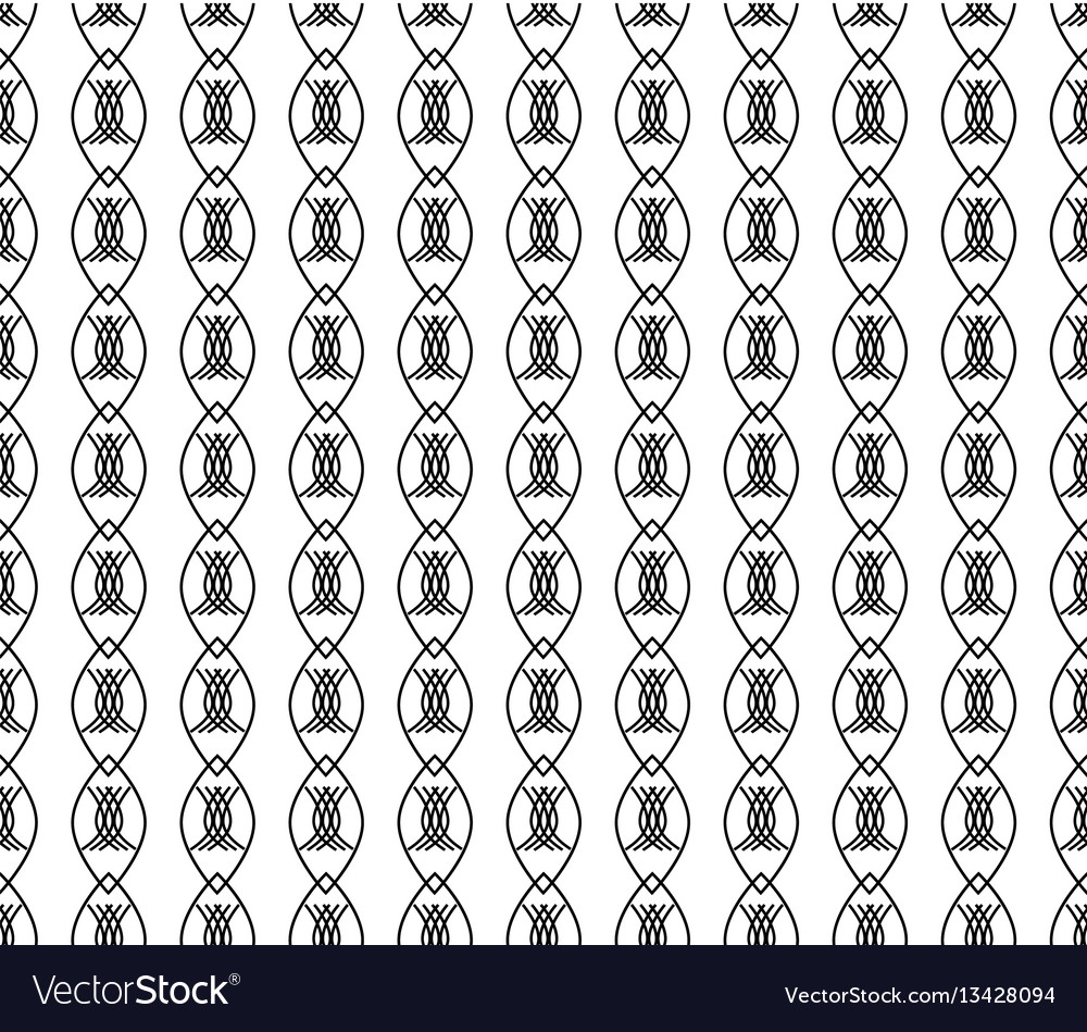 Seamless pattern with geometric shapes and symbol Vector Image