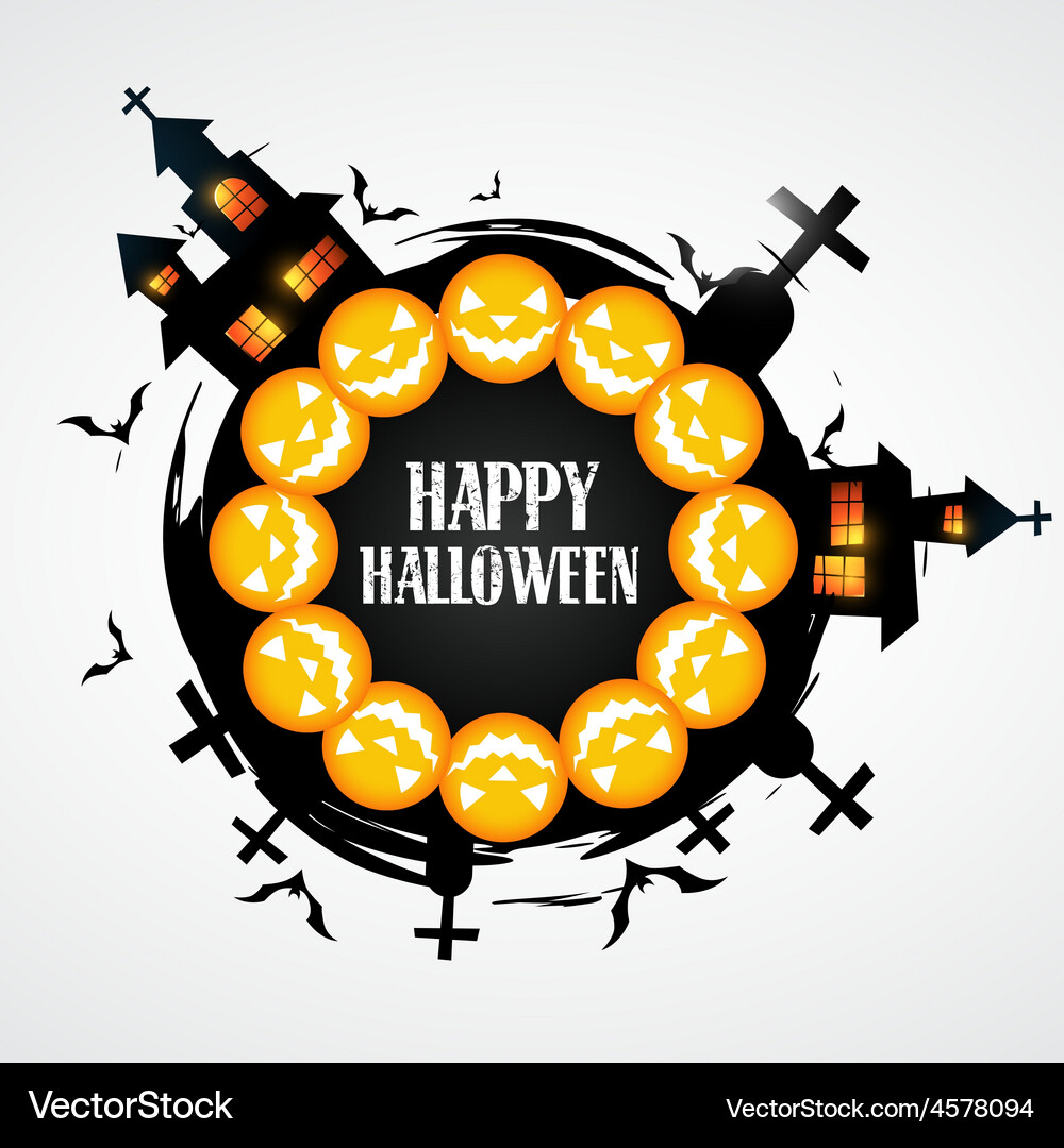 Stylish halloween design Royalty Free Vector Image