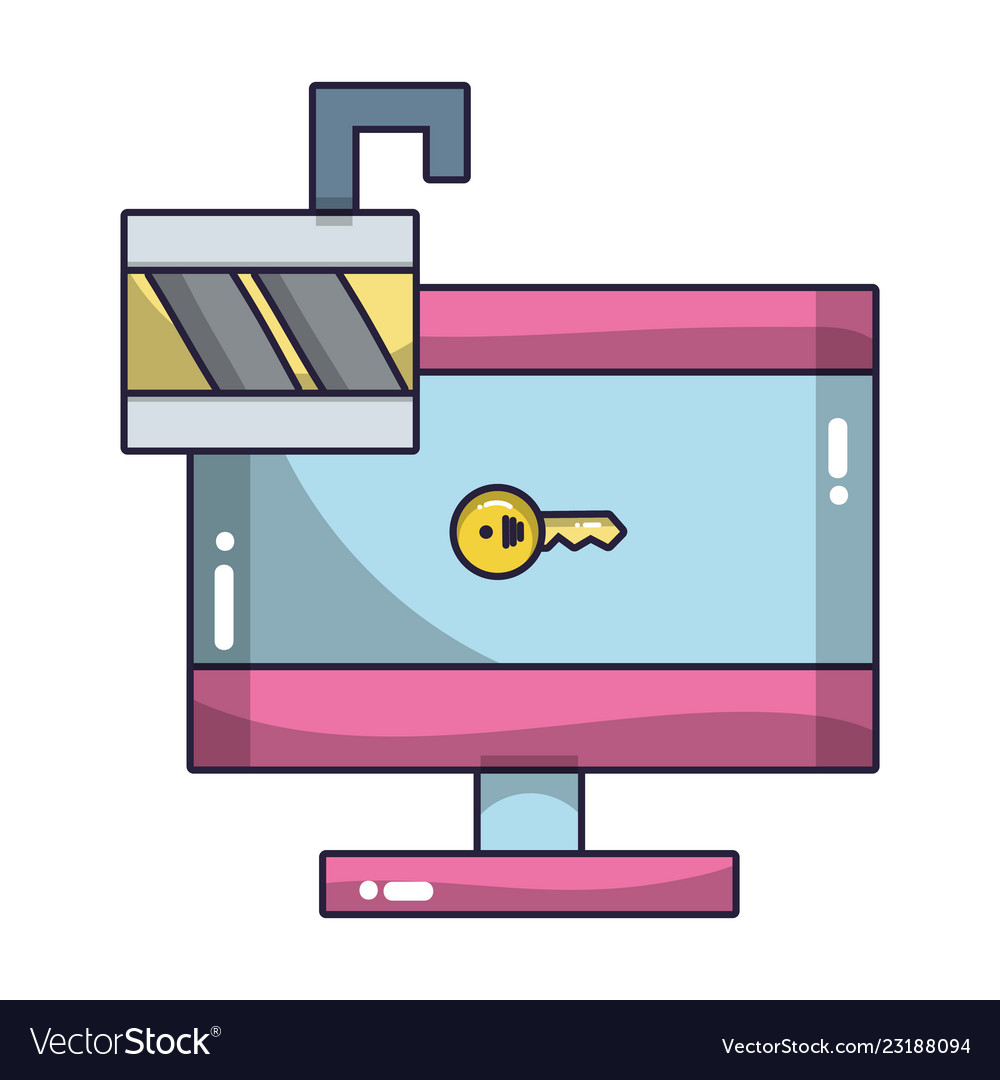 Technology computing cartoon Royalty Free Vector Image