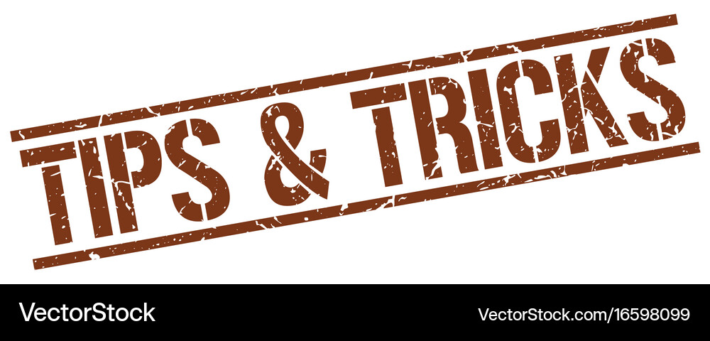 Tips tricks stamp Royalty Free Vector Image - VectorStock