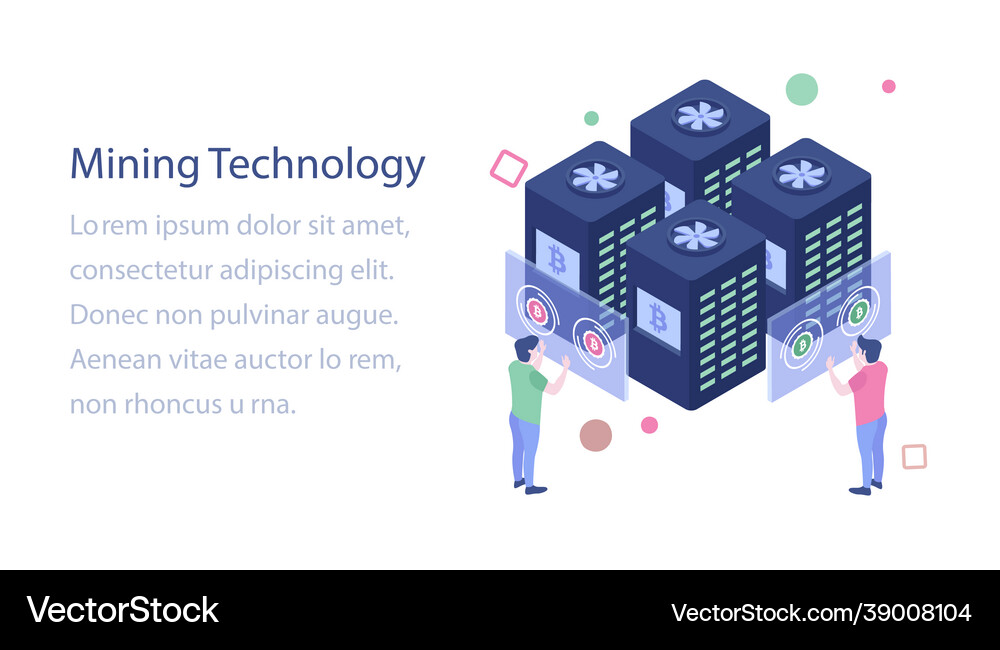 Mining technology Royalty Free Vector Image - VectorStock