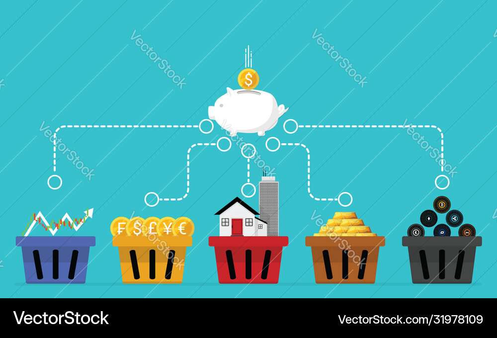 Business financial concept diversification Vector Image