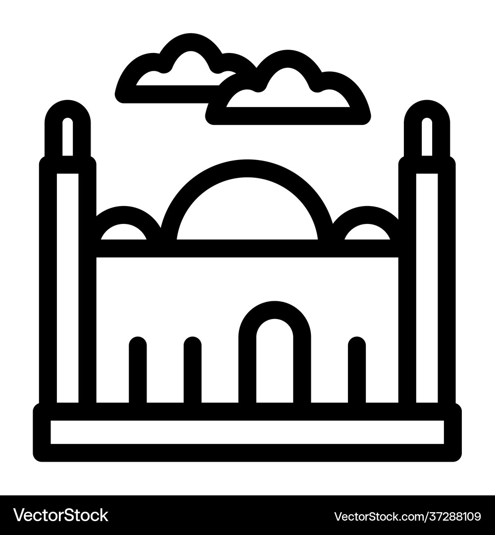 Masjid e tooba Royalty Free Vector Image - VectorStock