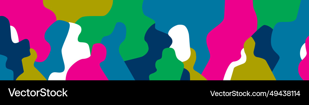 Group of people abstract Royalty Free Vector Image