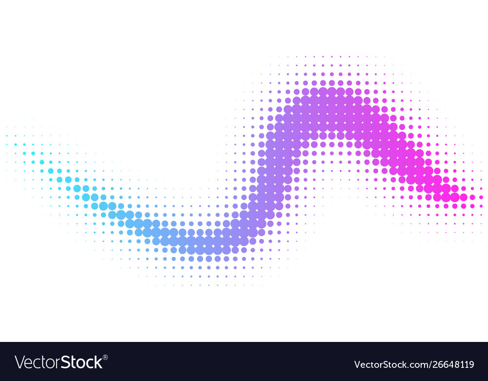 Gradient futuristic pattern Royalty Free Vector Image