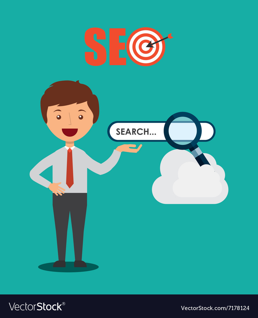 Search engine optimization Royalty Free Vector Image