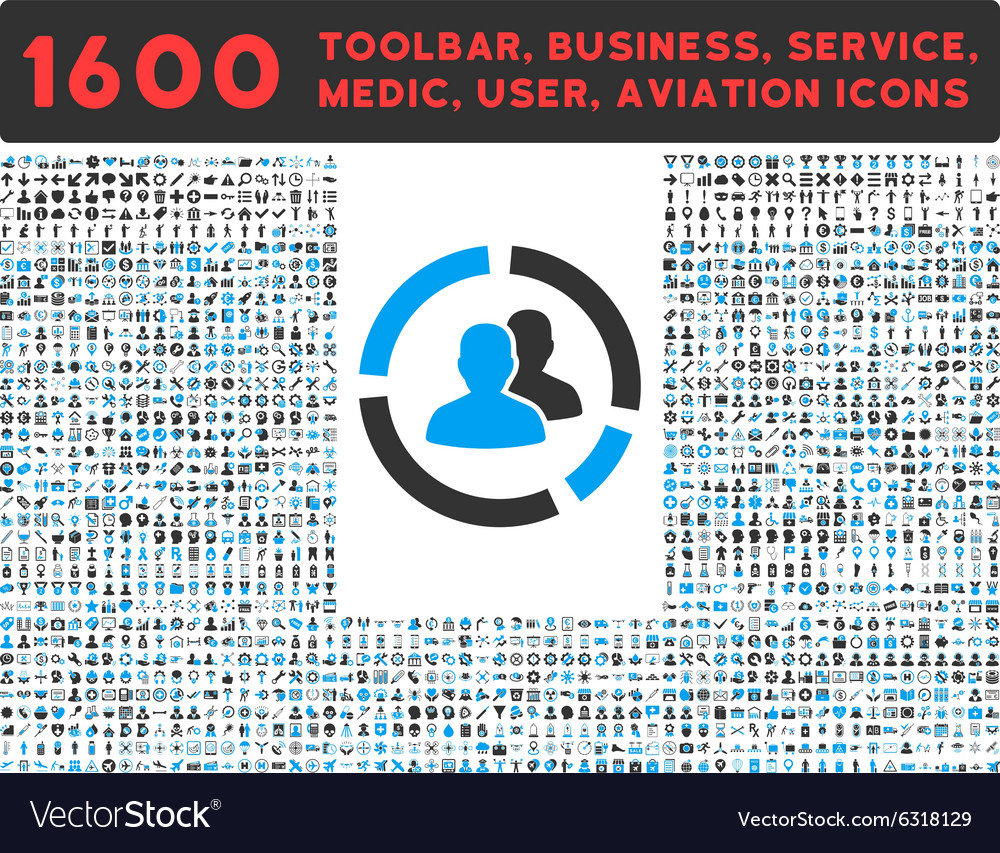 Demography Diagram Icon with Large Pictogram Vector Image Demography Diagram Icon with Large Pictogram Vector Image
