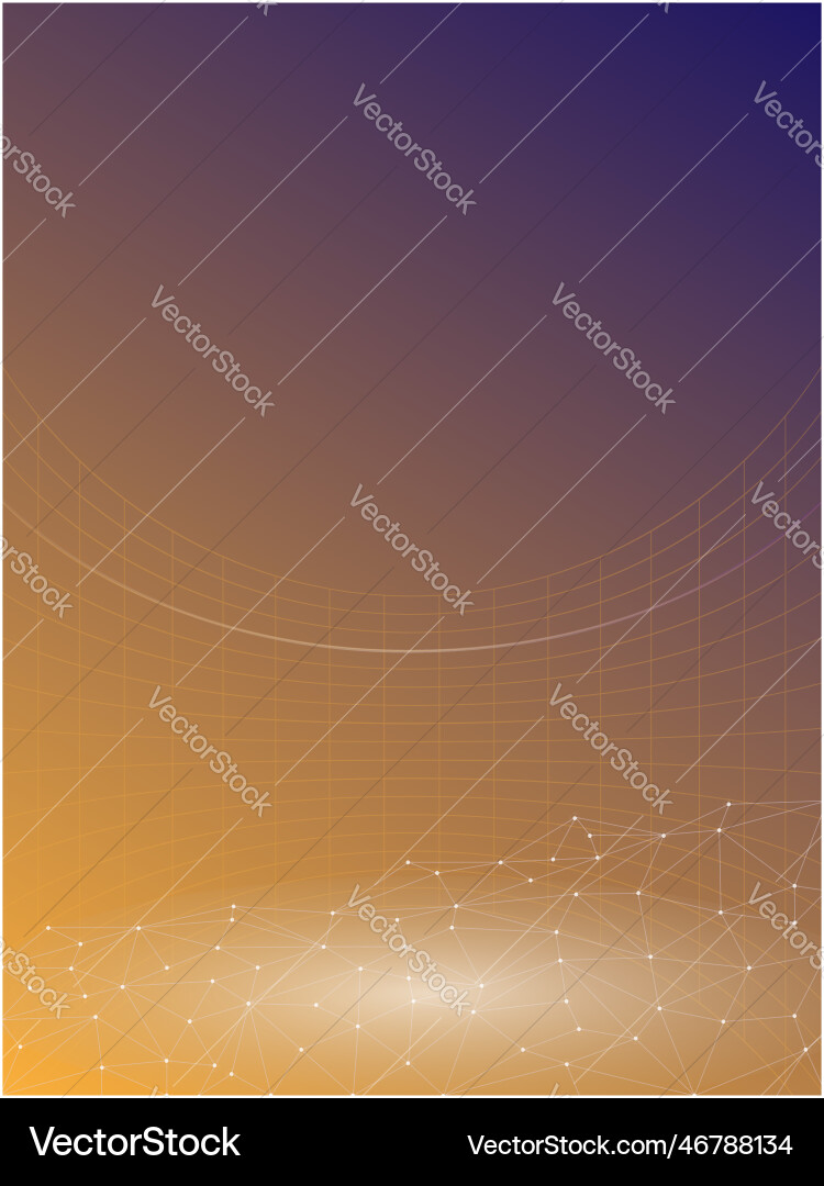 Technological modern polygonal background Vector Image