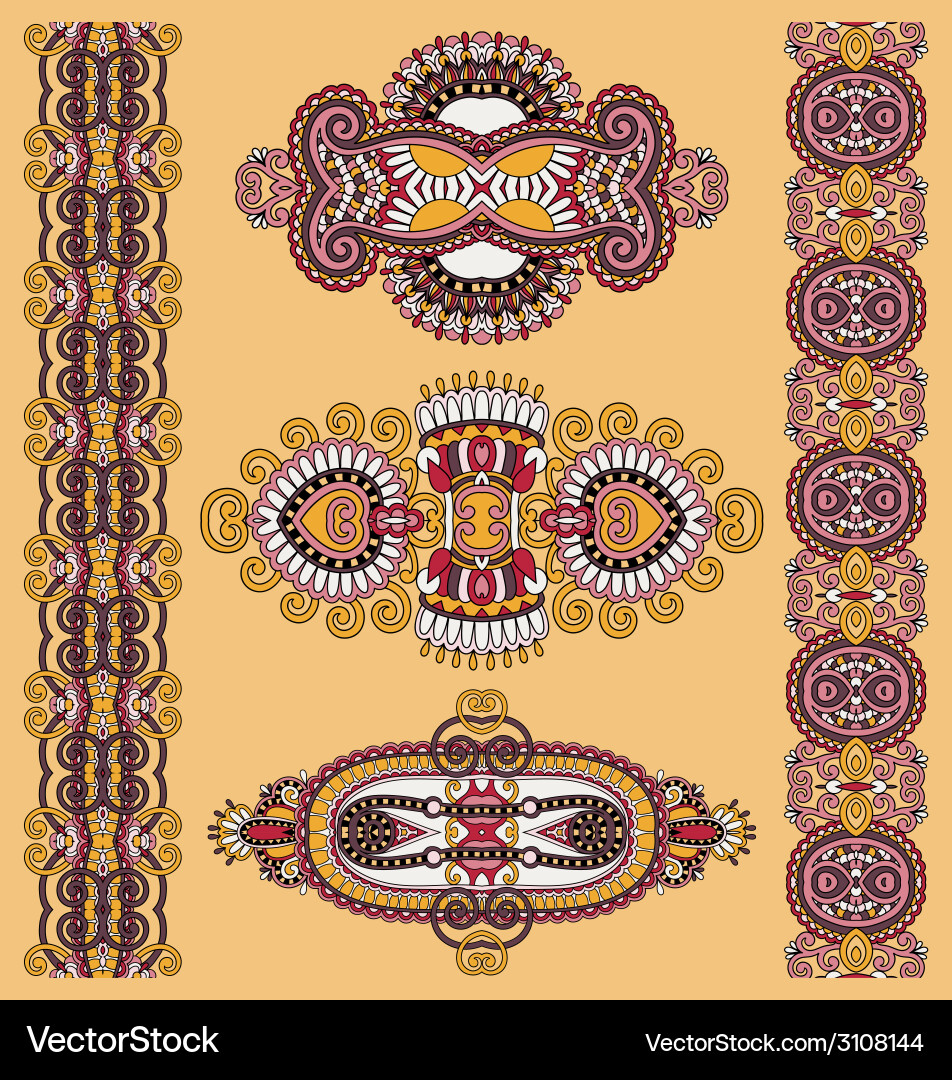 Ornamental floral adornment Royalty Free Vector Image