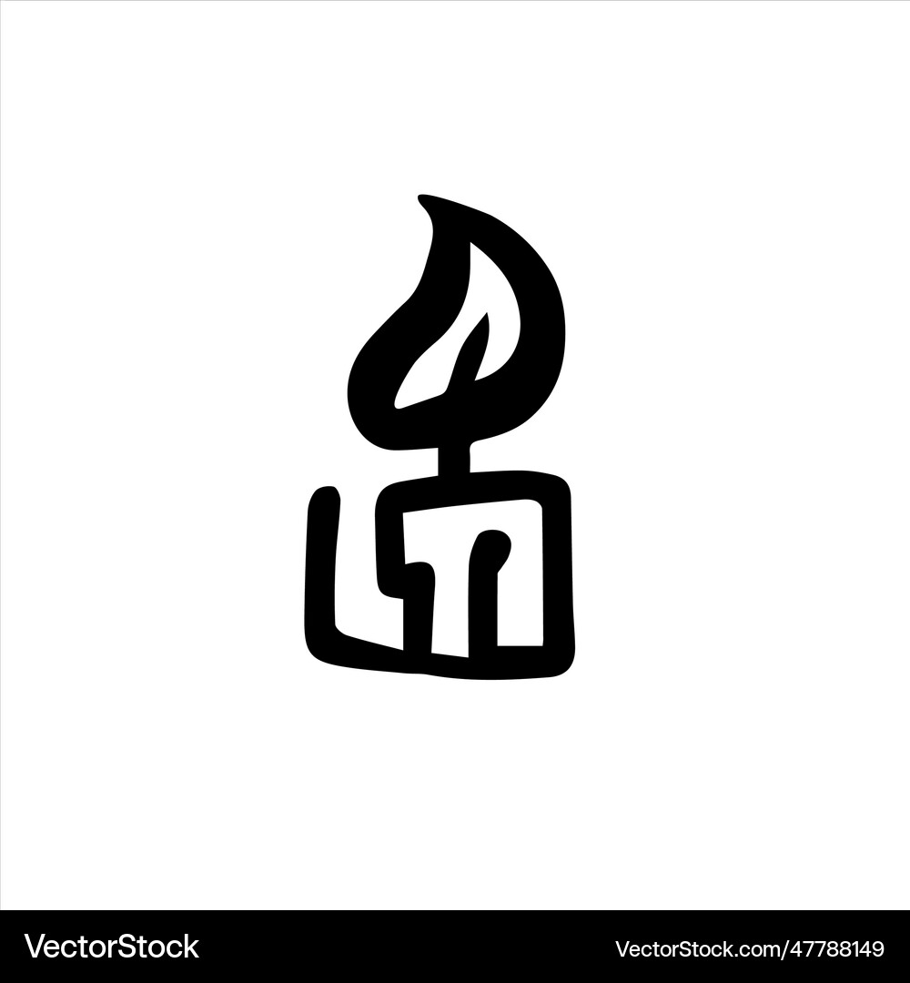 Candle Royalty Free Vector Image - VectorStock