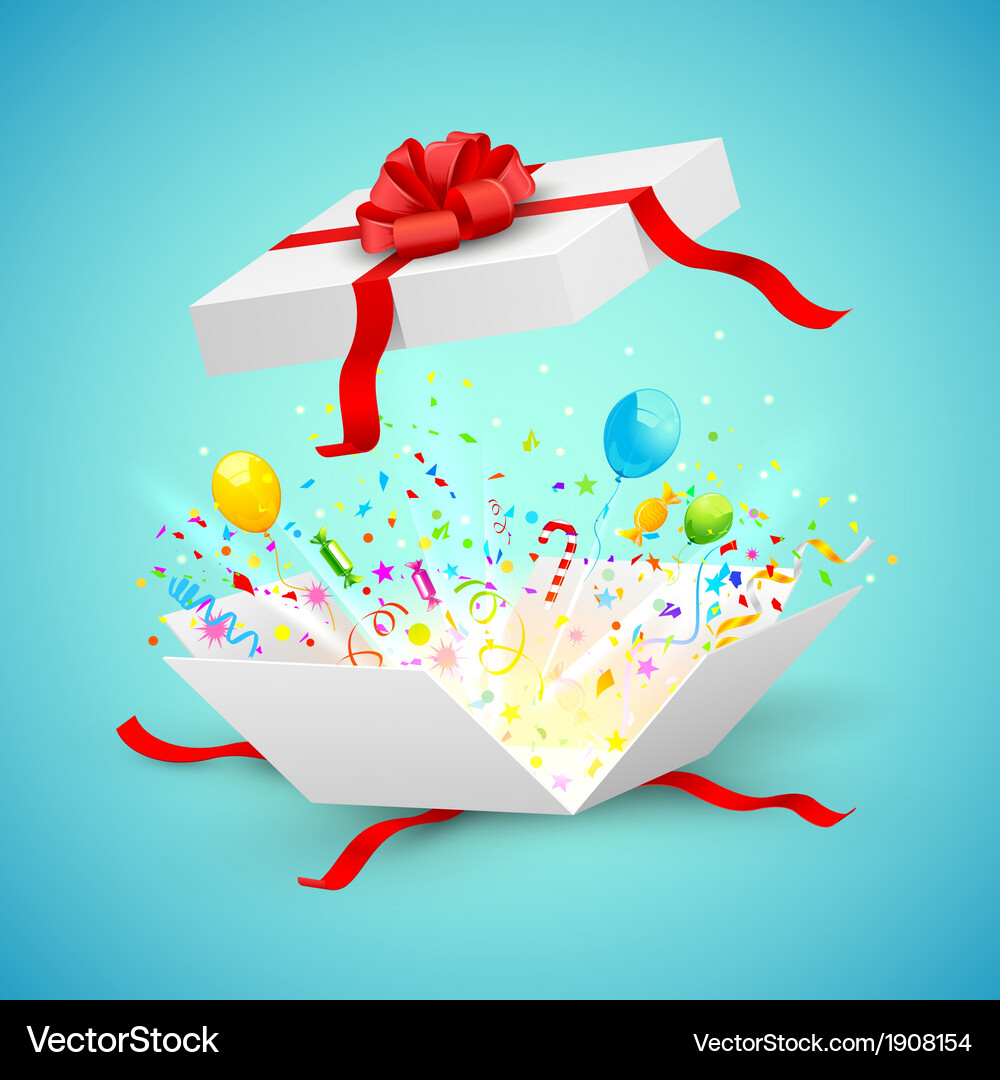 Celebration Gift Surprise Royalty Free Vector Image