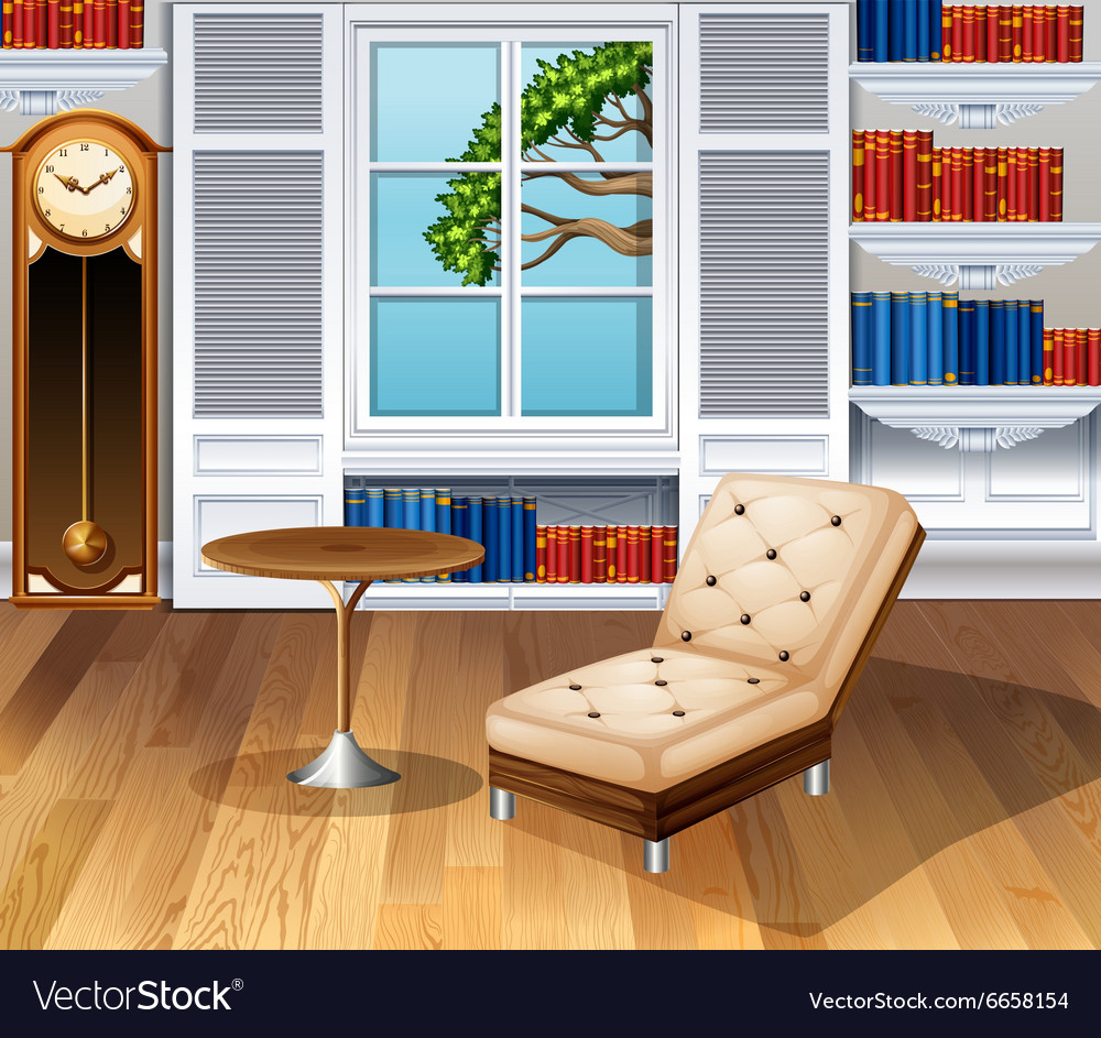 Living room fully furnished Royalty Free Vector Image Living room fully furnished Royalty Free Vector Image