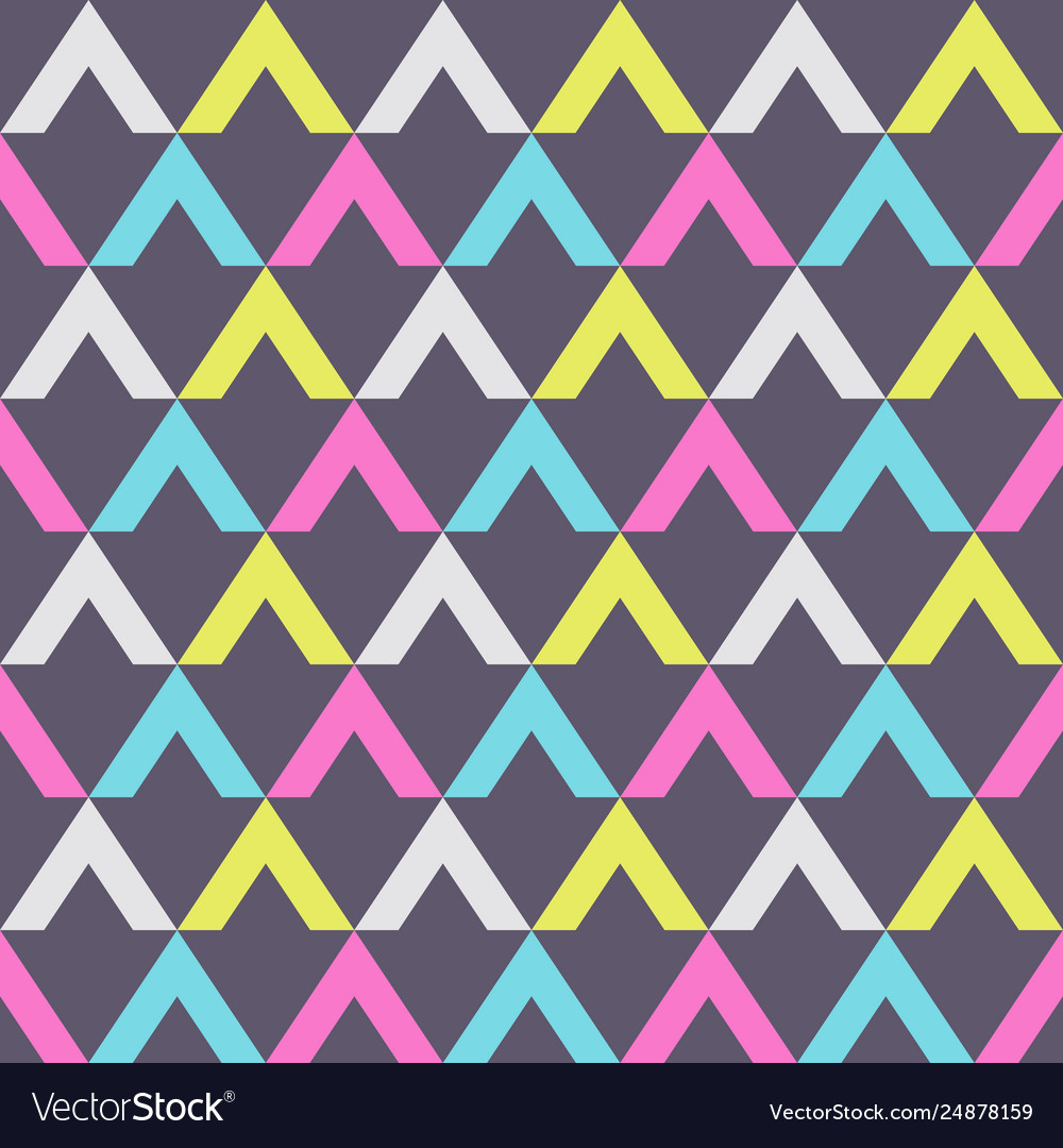Abstract seamless pattern triangular elements Vector Image