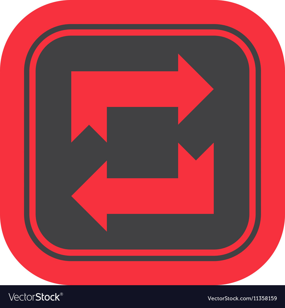 Circle button isolated Royalty Free Vector Image