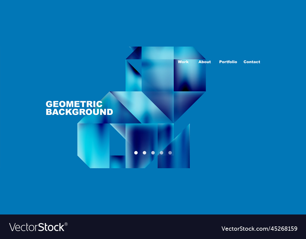 Dynamic lines triangles rectangles geometric Vector Image