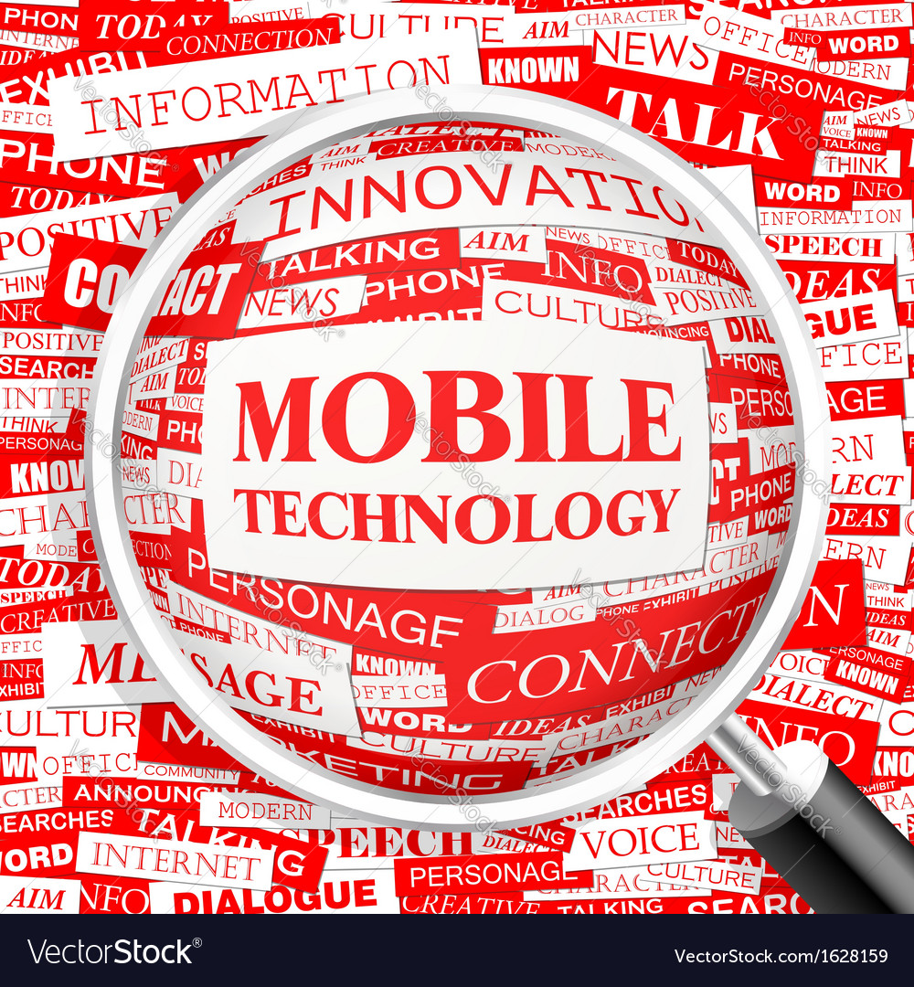 Mobile technology Royalty Free Vector Image - VectorStock