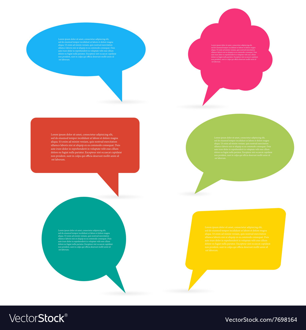 Speech bubble Royalty Free Vector Image - VectorStock