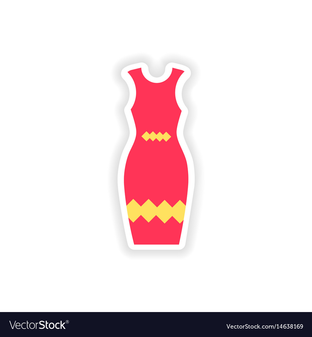 Concept Stylish Paper Sticker On White Background Vector Image