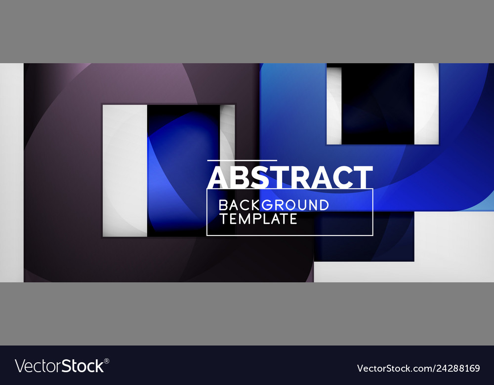 Square background abstract squares on grey Vector Image