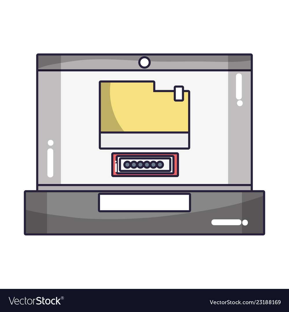 Technology computing cartoon Royalty Free Vector Image