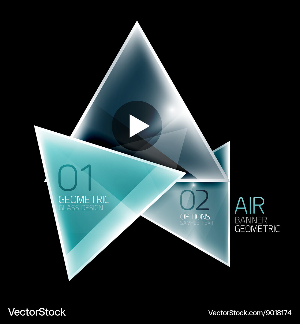 Air triangle abstract background Royalty Free Vector Image