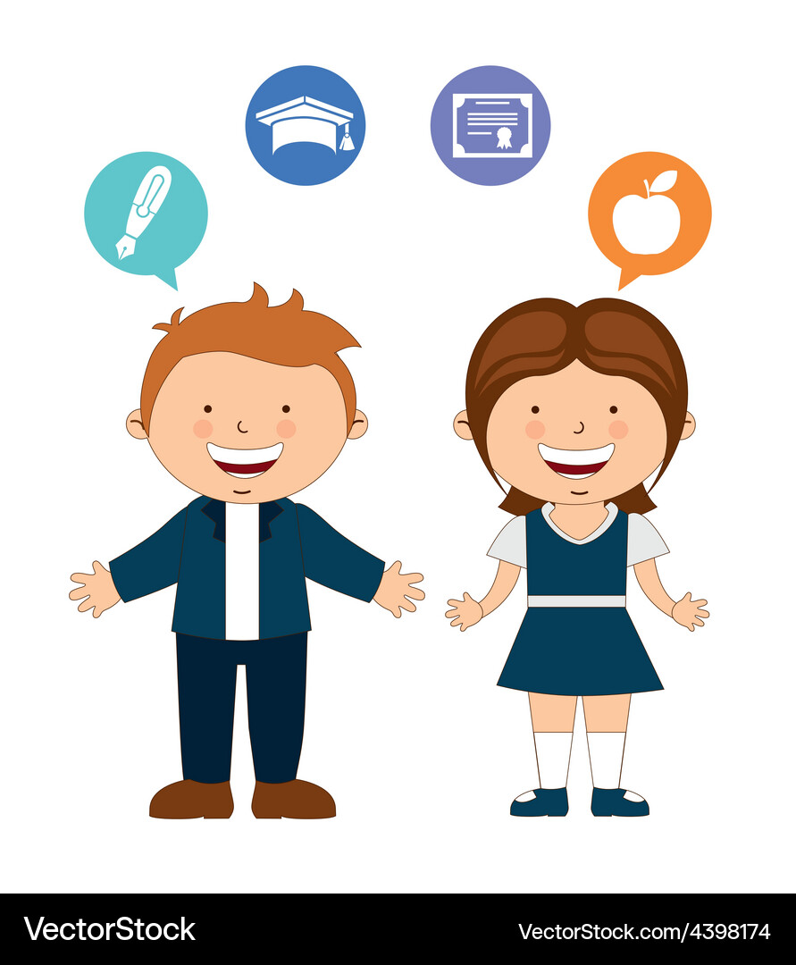 Cute children Royalty Free Vector Image - VectorStock