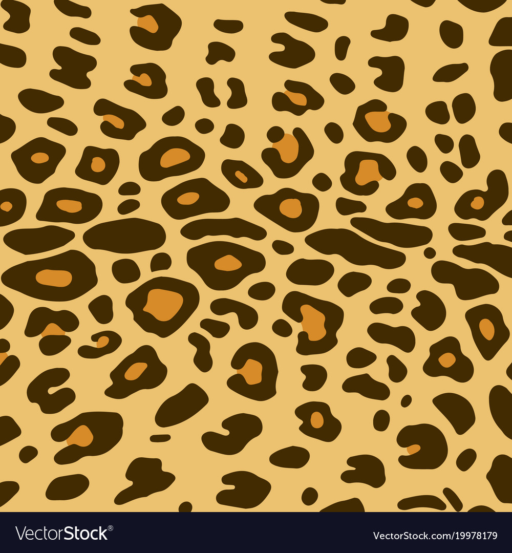 Leopard pattern design background Royalty Free Vector Image