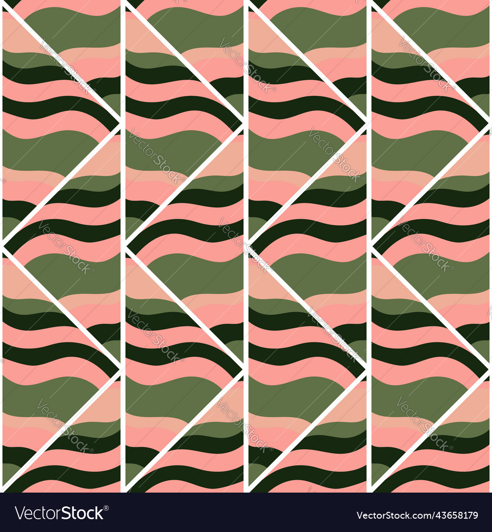 Mosaic seamless pattern decorative patchwork Vector Image