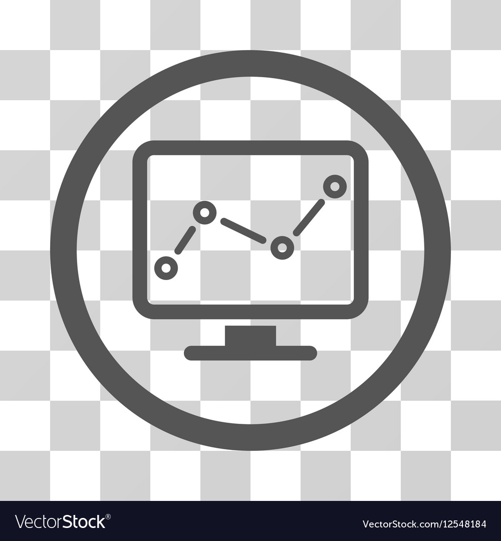 Chart monitoring flat rounded icon Royalty Free Vector Image Chart monitoring flat rounded icon Royalty Free Vector Image
