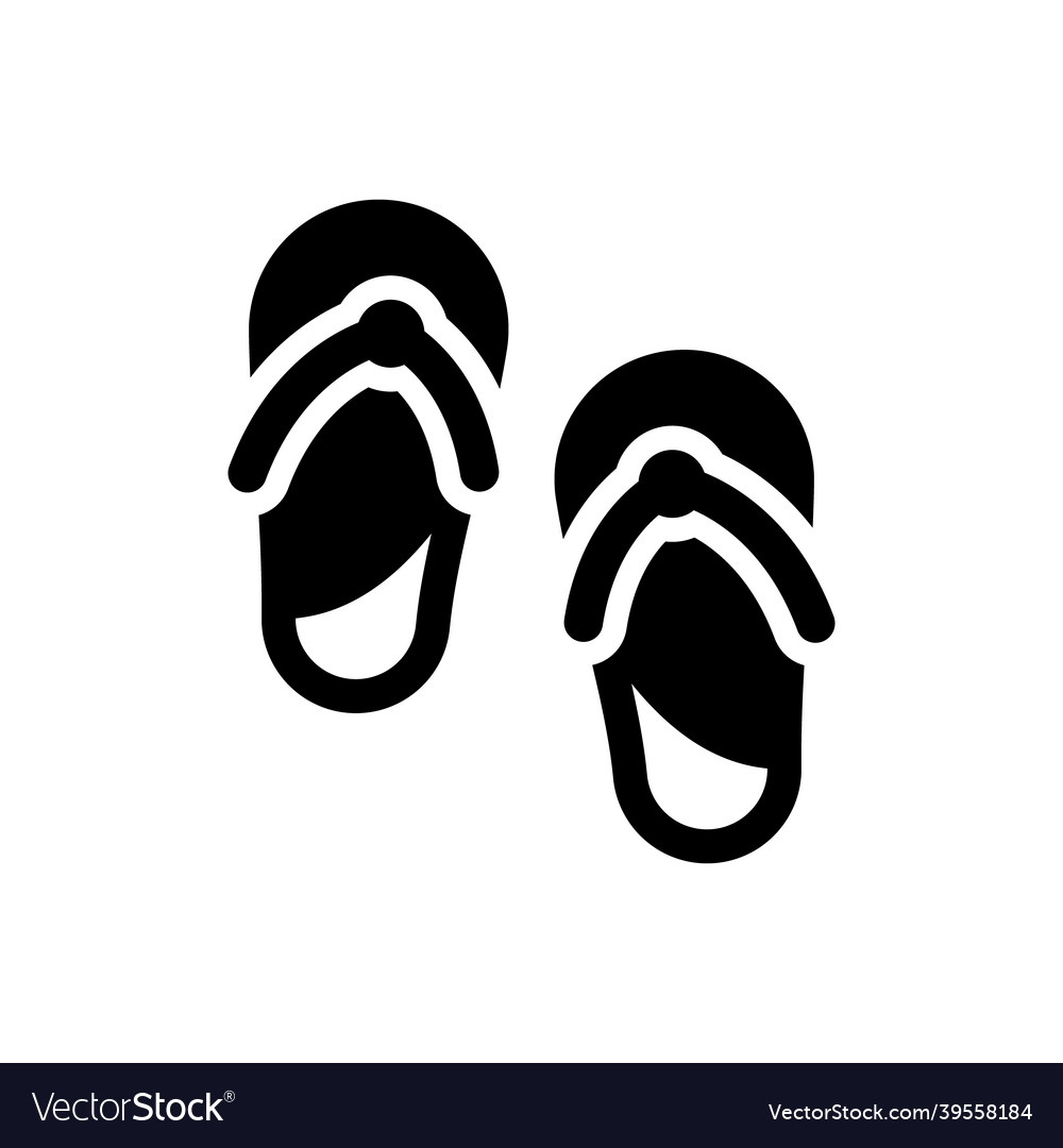 Flip flops icon Royalty Free Vector Image - VectorStock